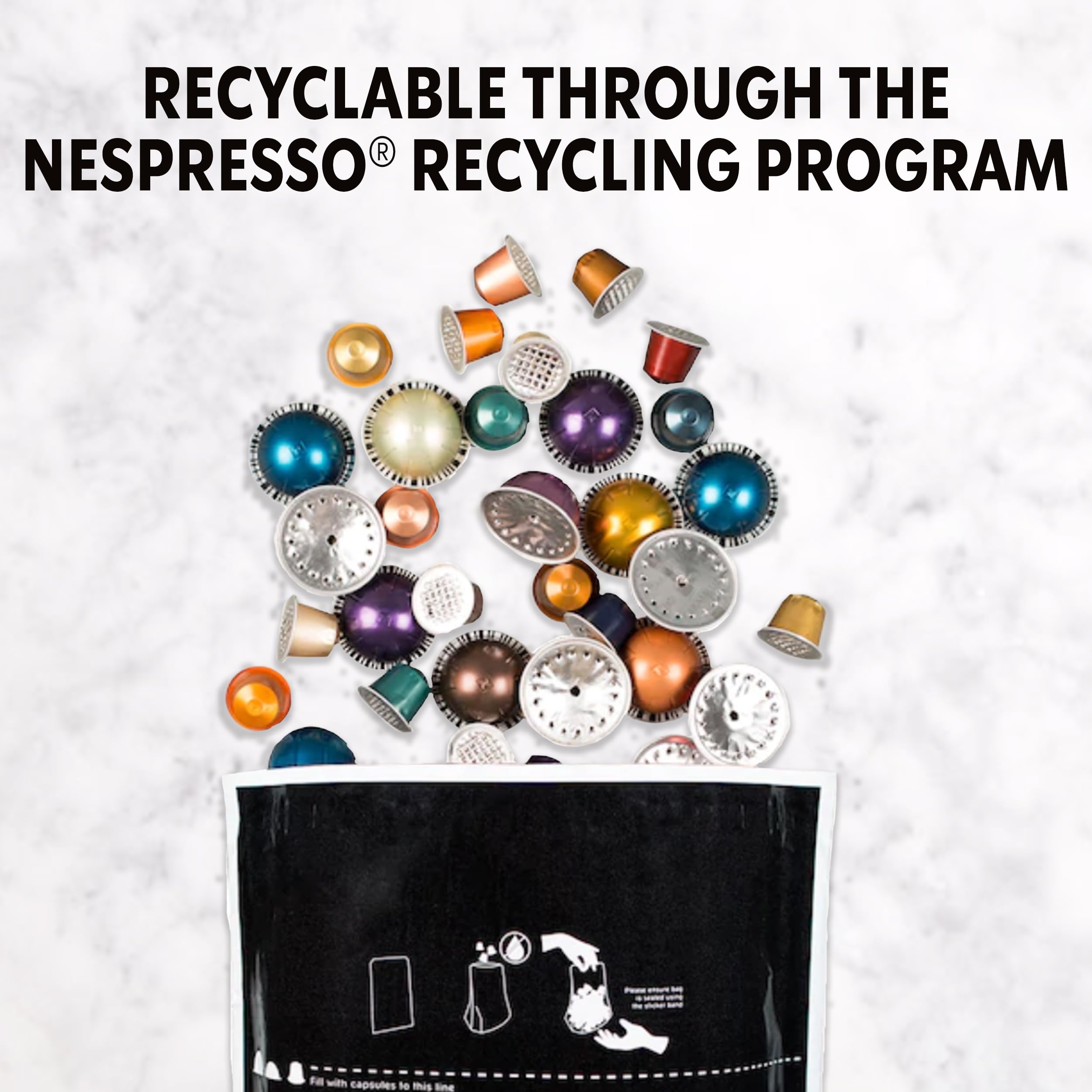 Starbucks by Nespresso Decaf Dark Roast Espresso (50-count single serve capsules, compatible with Nespresso Original Line System)