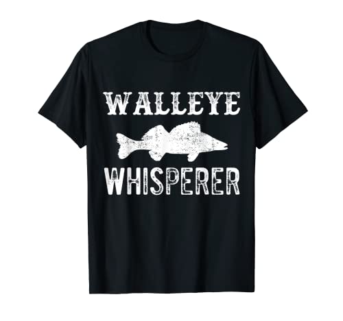 Lucky Ice Fishing Walleye Whisperer Fisherman T-Shirt