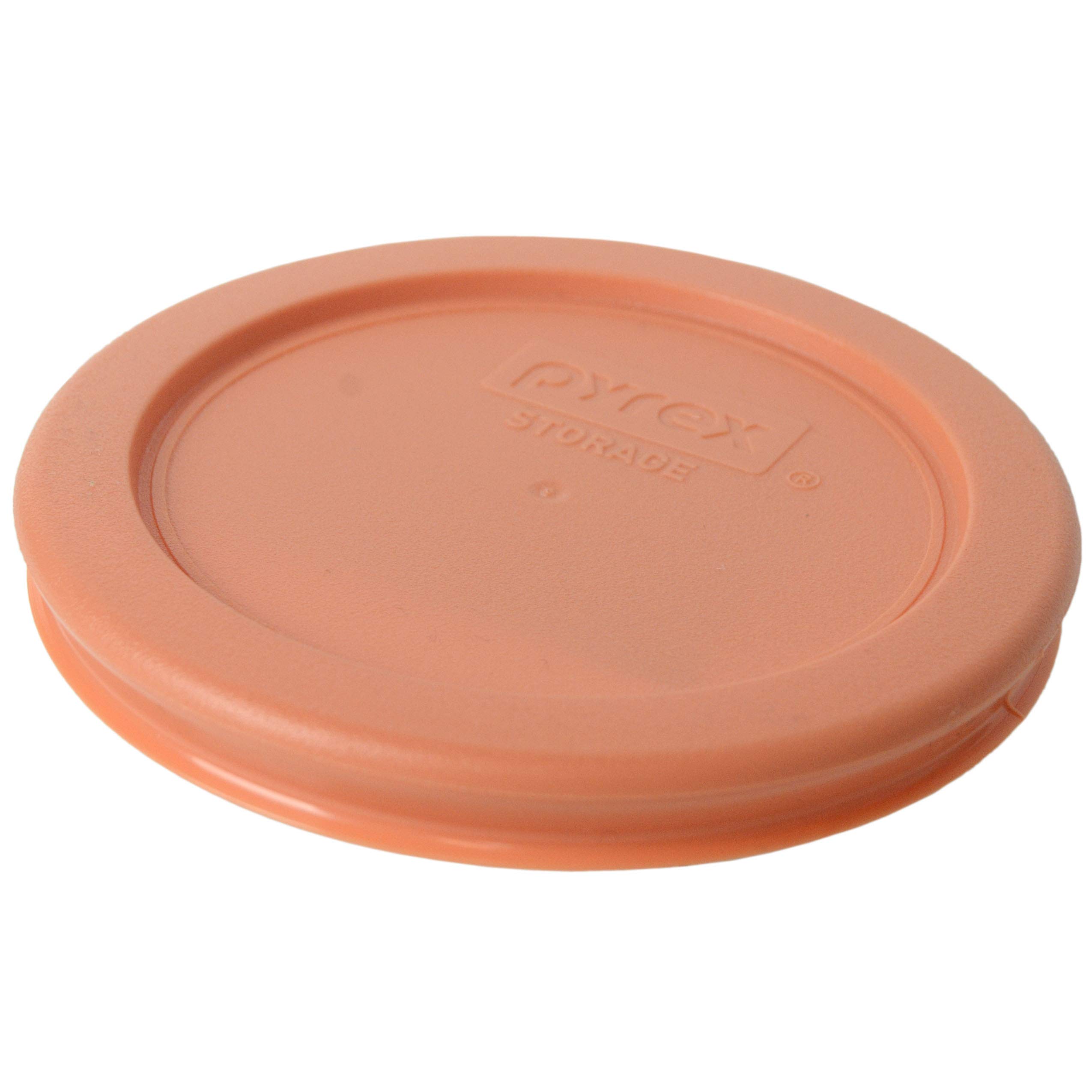 Pyrex (2 7202 Glass Bowls & (2) 7202-PC Bahama Sunset Orange Lids Made in the USA