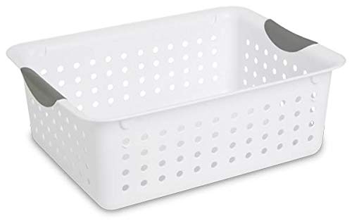 Sterilite Medium Plastic Storage Container (6 Pack) and Small Plastic Storage Container (12 Pack)