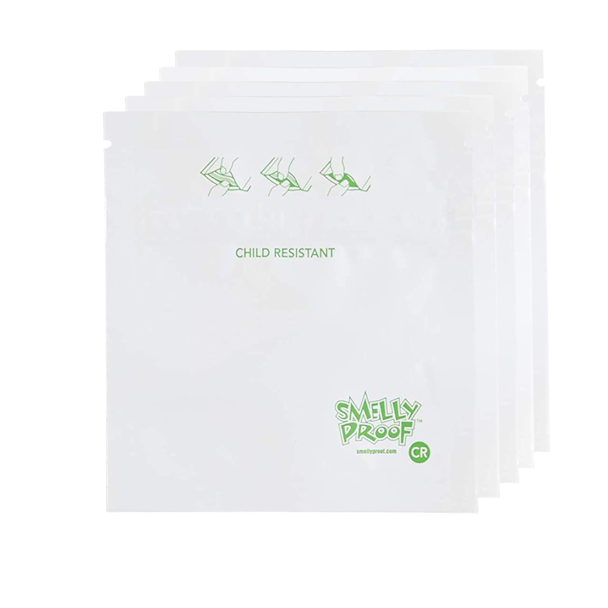Child Resistant Bag Reusable Storage Bags, Washable, Durable 5-mils Thick, ChildProof Ziplock Food Bags, Medication Storage, American Made, Non-Silicone, NO PEVA & BPA FREE- 2.5" x 3" XXS, 5pk