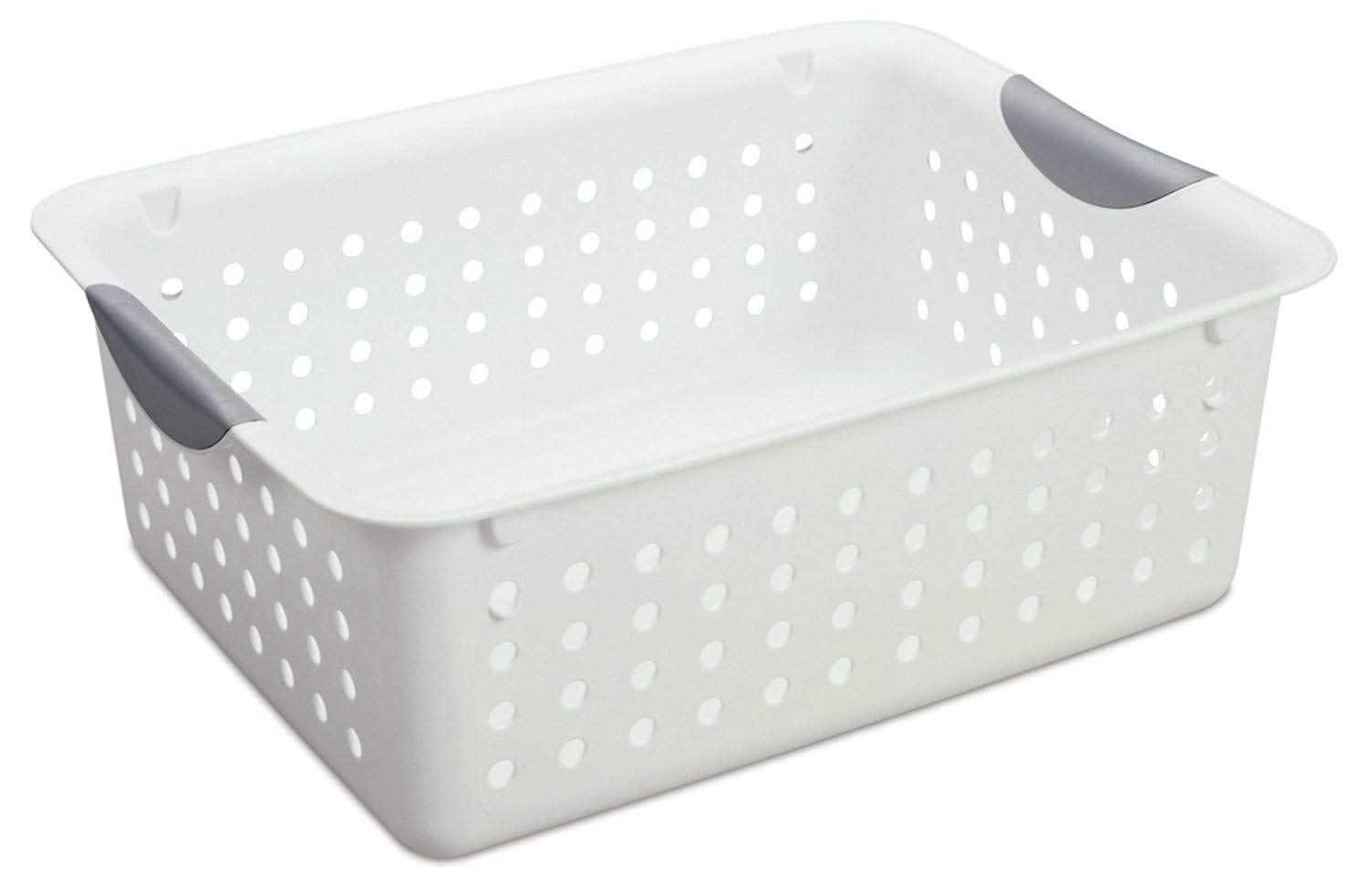 Sterilite Medium Plastic Storage Container (6 Pack) and Small Plastic Storage Container (12 Pack)