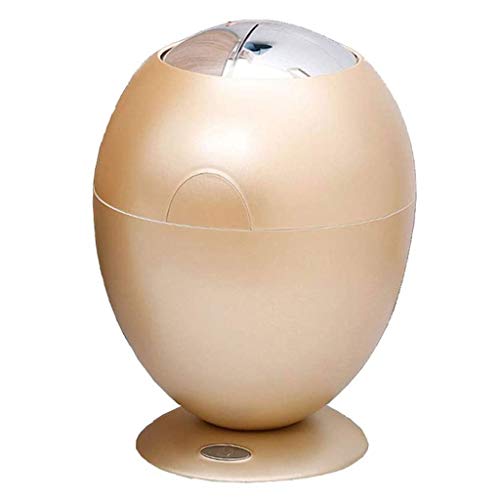 CXDTBH Automatic Motion Sensor Trash Can,Touchless Golden Egg Garbage Can,Kitchen Trash Can for Bathroom Bedroom Home Office, Trash Can for Bedroom