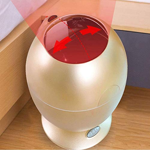 CXDTBH Automatic Motion Sensor Trash Can,Touchless Golden Egg Garbage Can,Kitchen Trash Can for Bathroom Bedroom Home Office, Trash Can for Bedroom