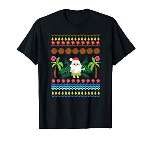 Hawaiian Christmas Hawaii Funny Ugly T-Shirt