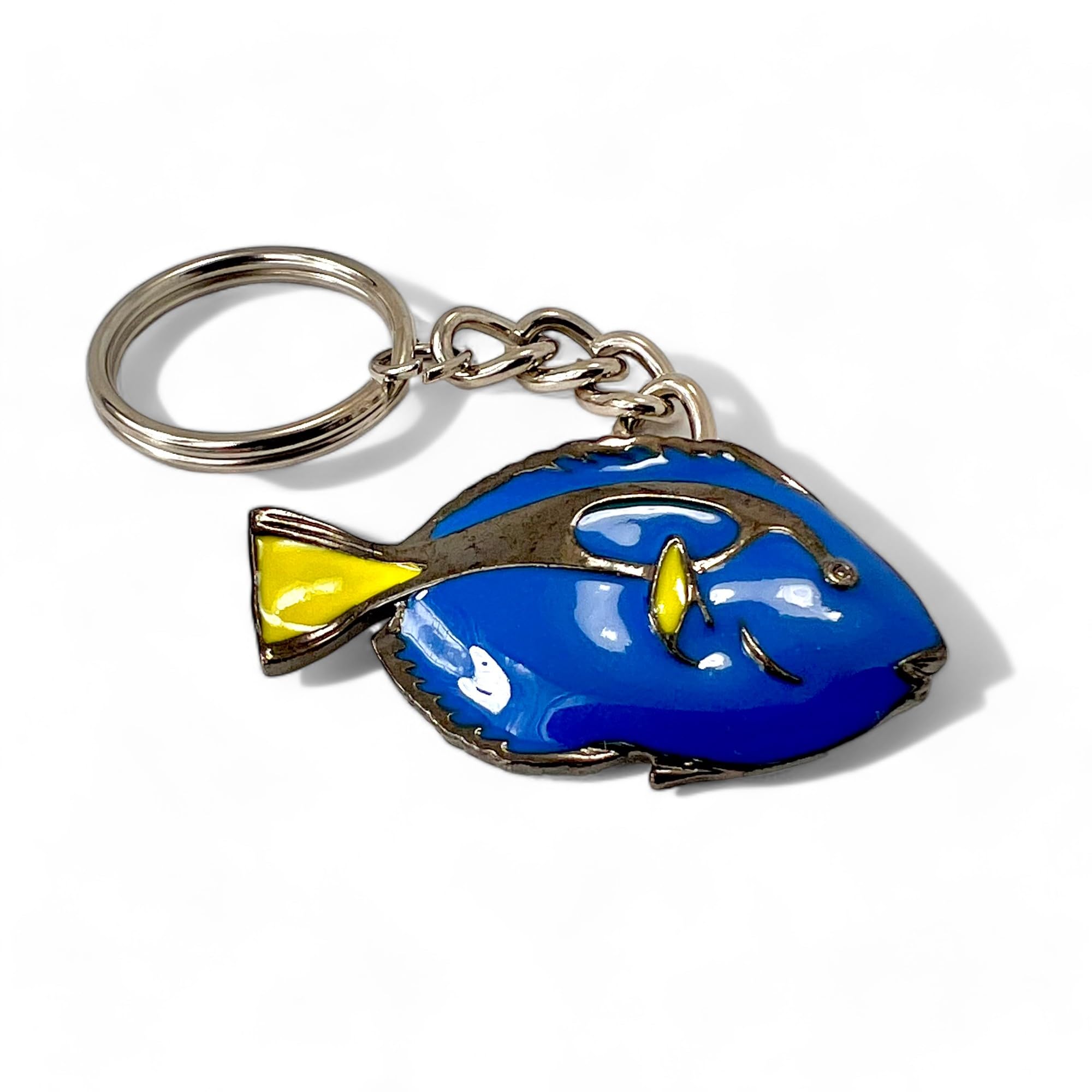 Blue Tang Keychain for Women and Teens-Key Chain Gifts for Women | Blue Tang Key Ring | Blue Tang Charms | Gifts for Ocean Lovers | Themed Keychains | Blue Tang Key Fob | Sea Life Key Chain