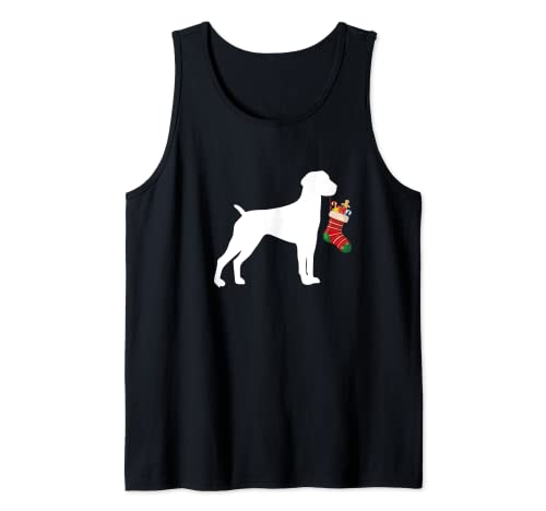 German Shorthaired Pointer Christmas Stocking Stuffer Dog Tank Top