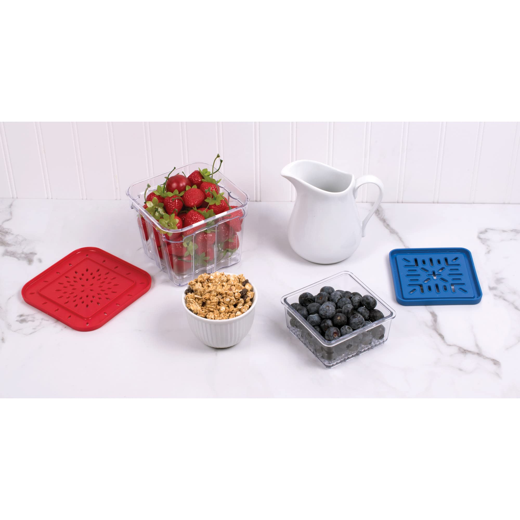 HIC Kitchen BerryFresh Half Pint Produce Box, Blue
