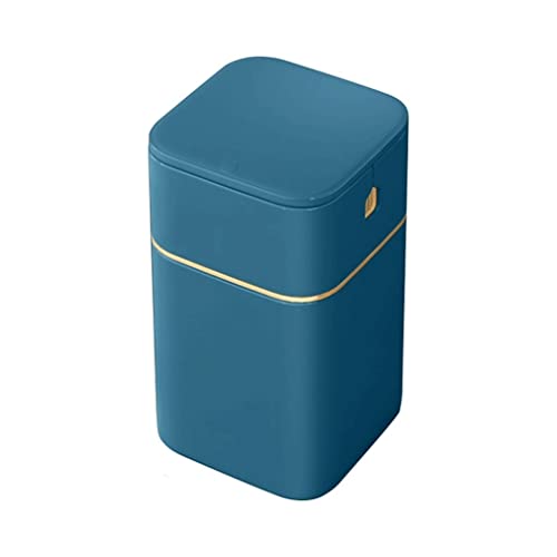CXDTBH Trash Can Nordic Style Seal Press for Kitchen Bathroom Office Storage Bucket Dustbins Accessories with Lid Garbage (Color : E, Size : 22.5 * 22.5 * 33cm)