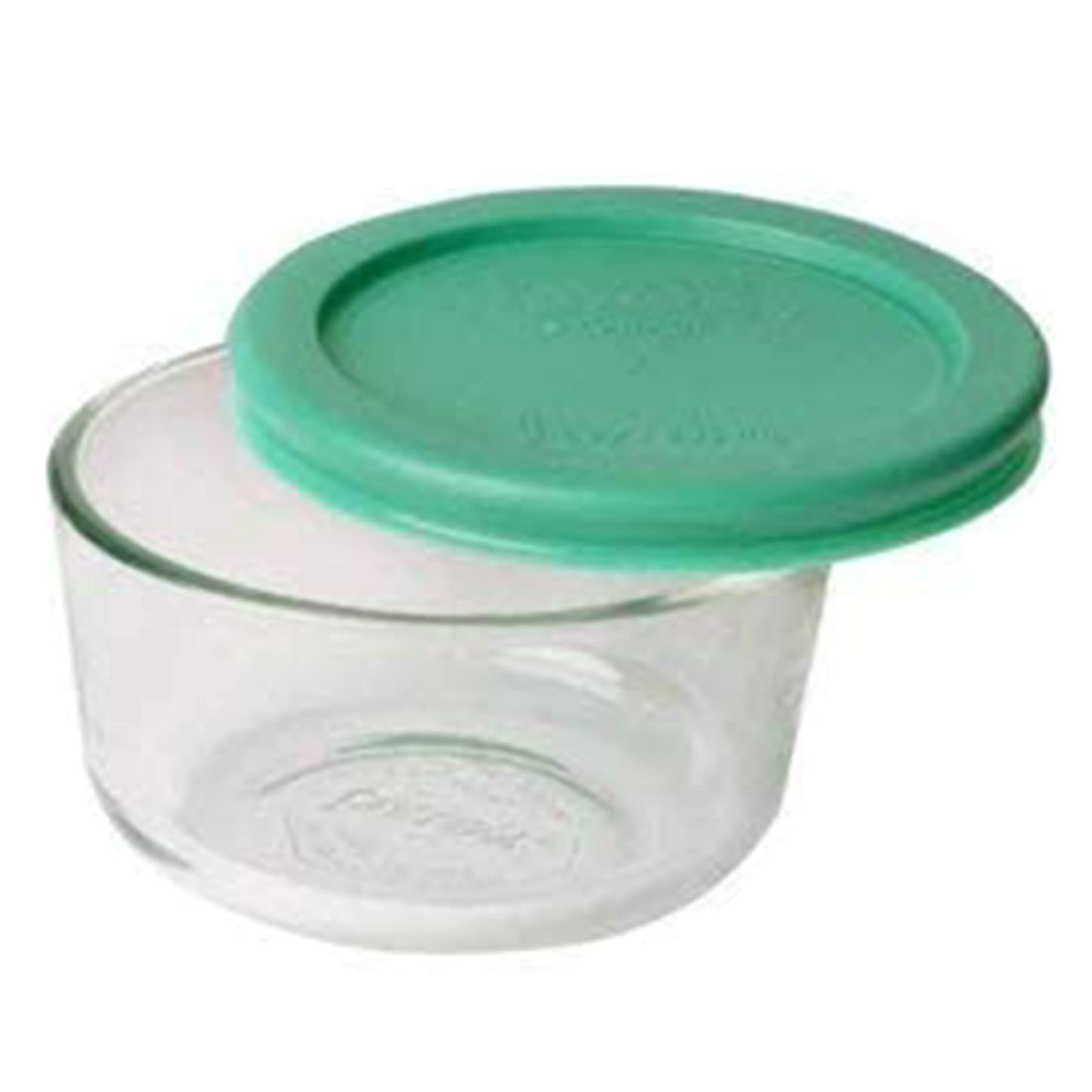 Pyrex (1 7202 Glass Bowl & (1) 7202-PC Green Lid Made in the USA