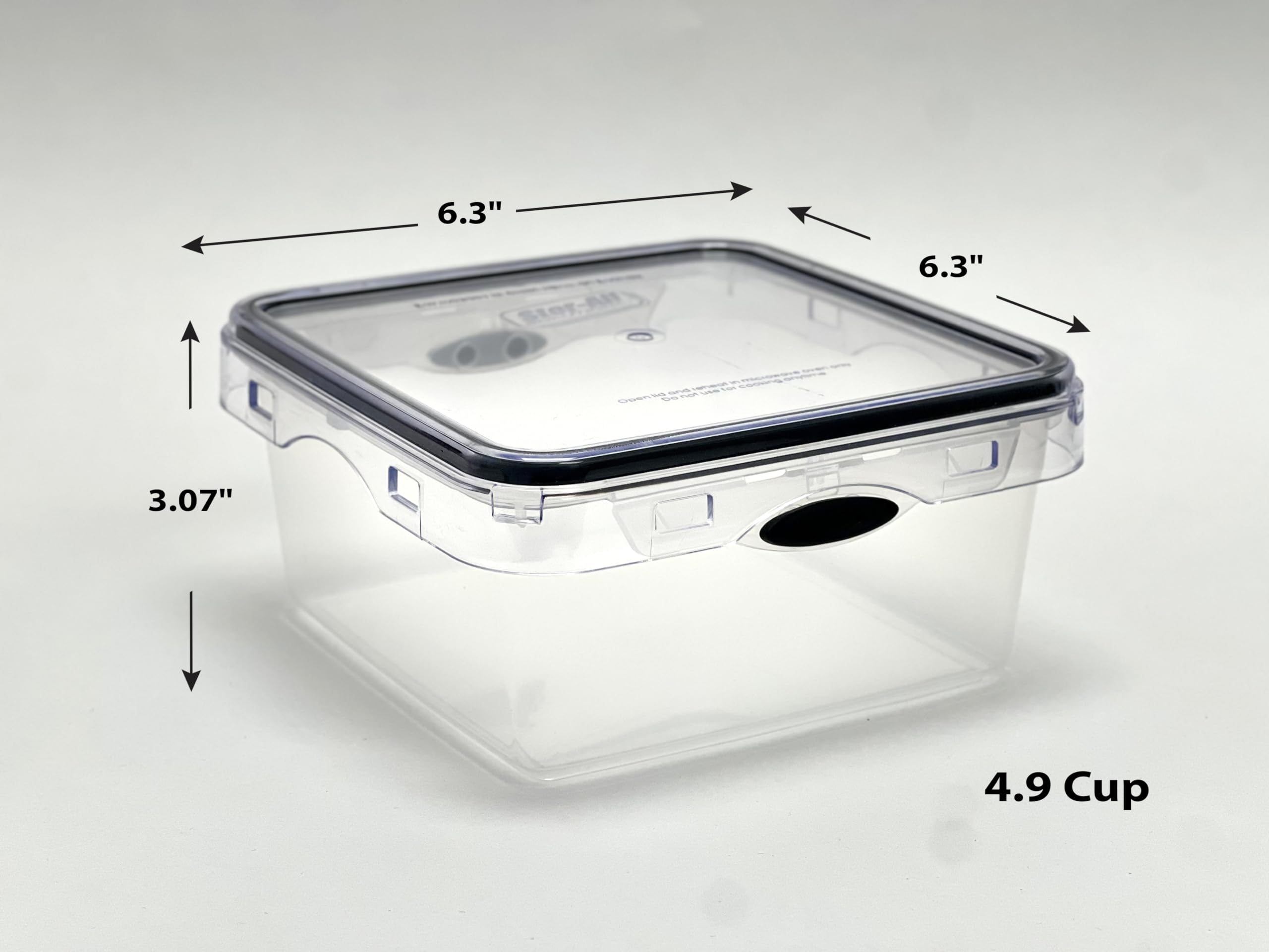 Stor-All Solutions Food Storage Containers with Lids Airtight, Plastic Meal Prep Container for Pantry & Kitchen Organization, BPA-Free, Leak-Proof, Microwave and Dishwasher Safe (12)