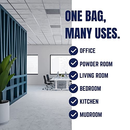Plasticplace 6 Gallon Trash Bags, 0.7 Mil, White Drawstring Garbage Can Liners, 17" x 20" (100 Count)