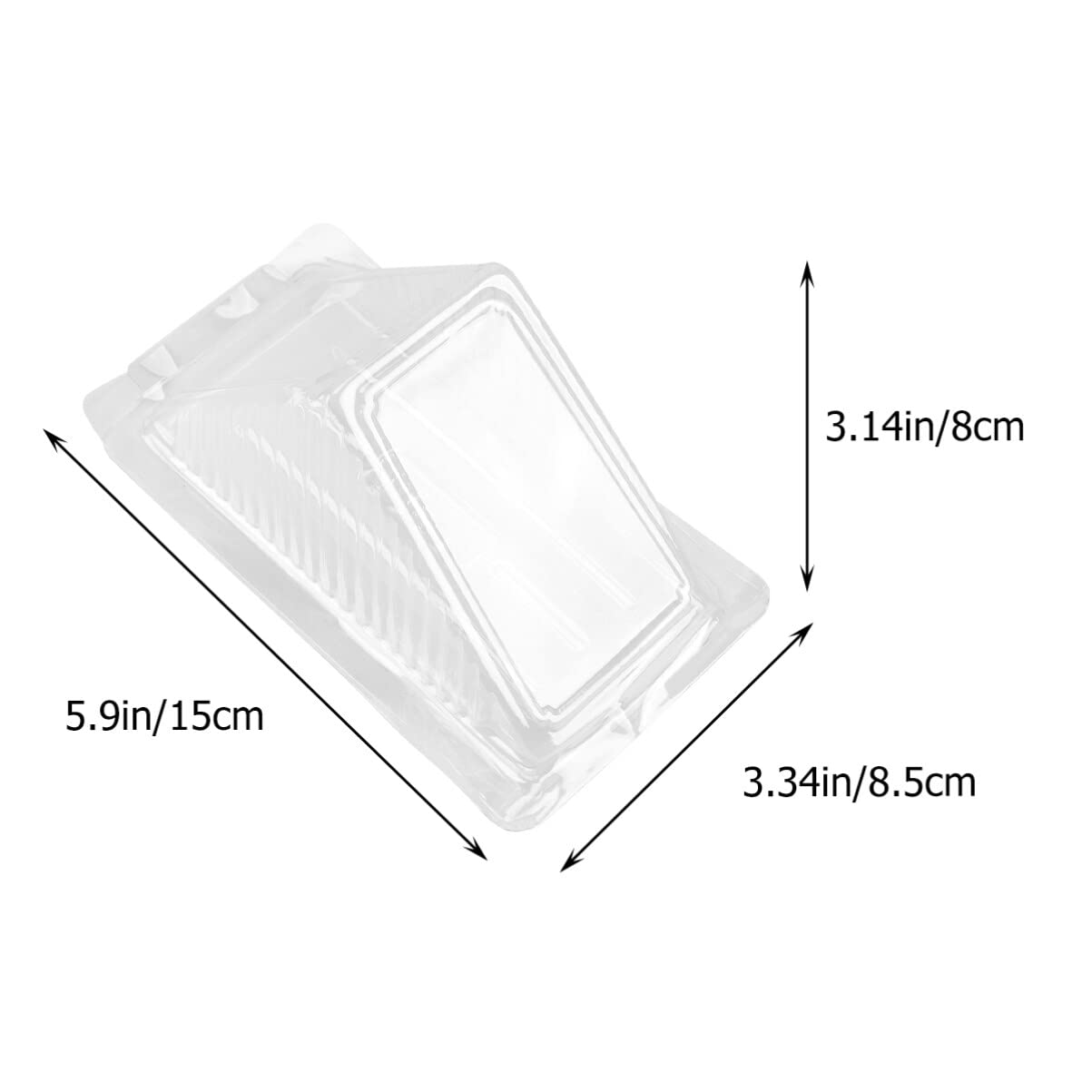 DOITOOL 100Pcs Sandwich Containers Plastic Sandwich Box Plastic Sandwich Triangle Bag