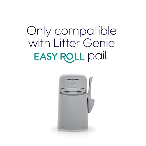 Litter Genie Easy Roll Continuous Refill Bags (1-Pack) | Multi-Layers of Odor-Barrier Technology | Includes 24 Bags