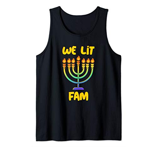 Hanukkah Gift Stocking Stuffers - Hebrew Israelites Menorah Tank Top