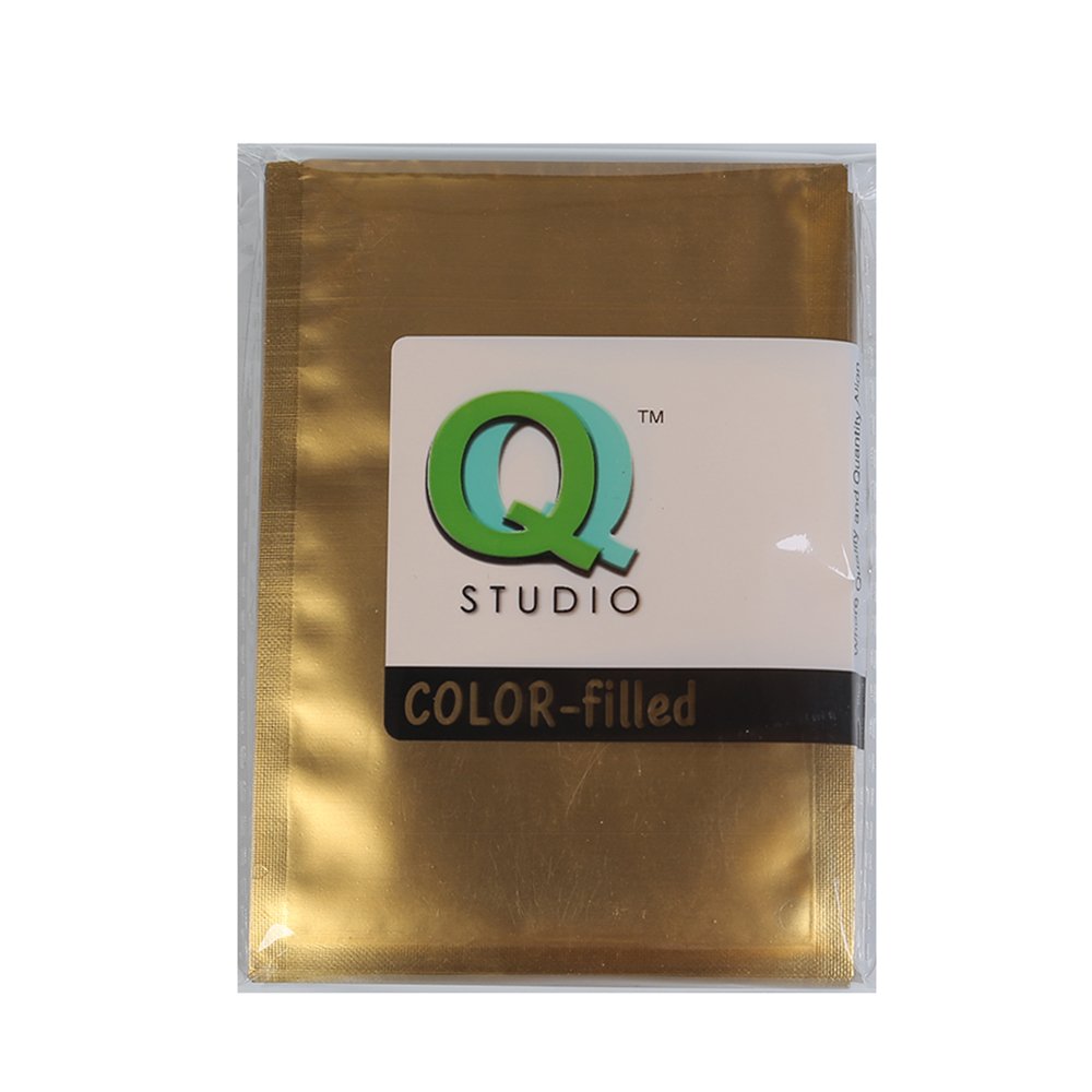 200PCS Matte Gold Metallic Foil Open Top Mylar Bags Smell Proof Heat Seal Packaging Bags 9x13cm (3.5x5.1")