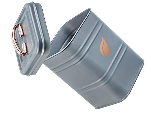 Saf-Care Design Canister Kitchen Cabinet Food Storage Containers, Pack of 3 Silver