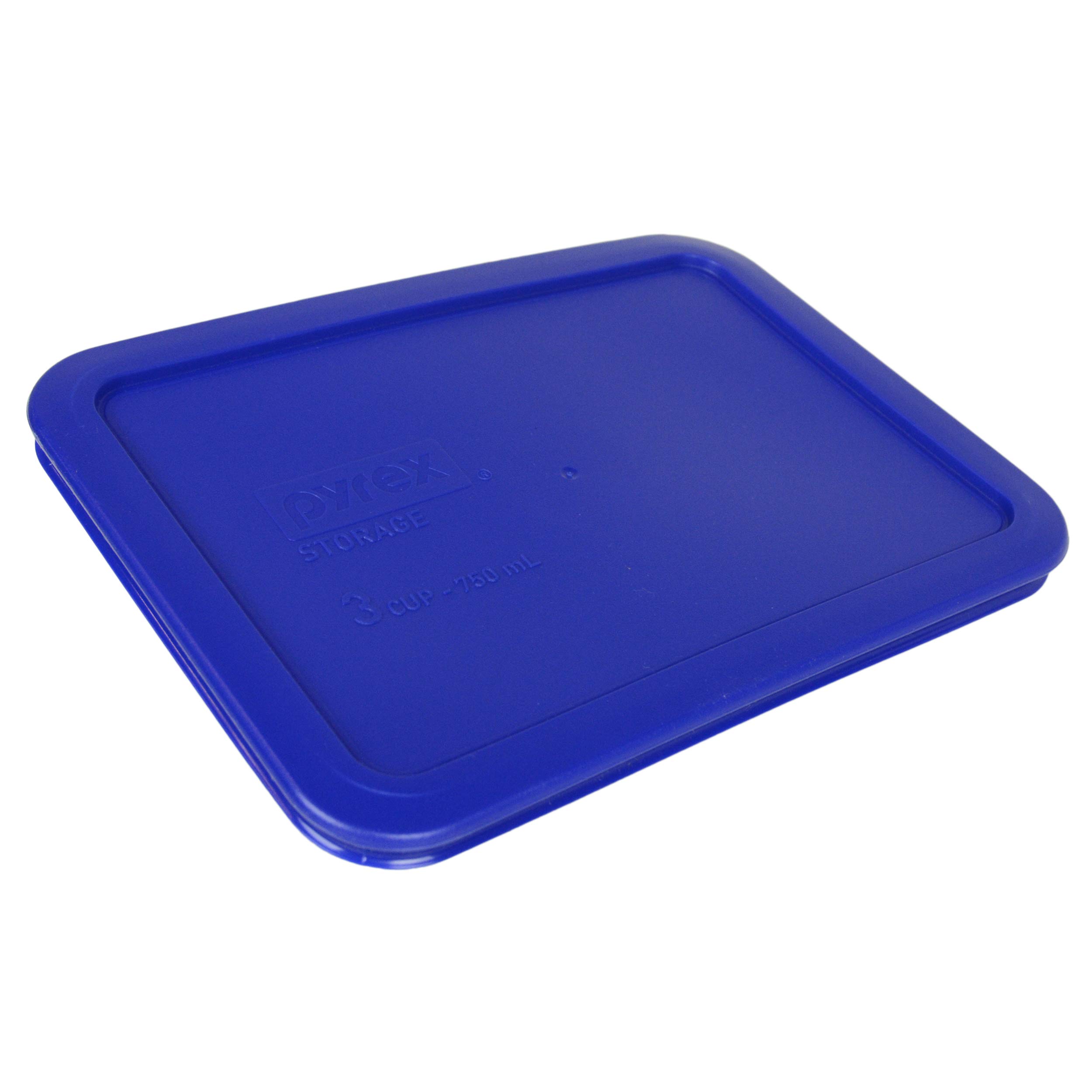 Pyrex (6 7210 Glass Dishes & (6) 7210-PC Cadet Blue Lids Made in the USA