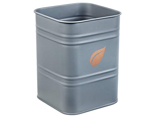 Saf-Care Design Canister Kitchen Cabinet Food Storage Containers, Pack of 3 Silver