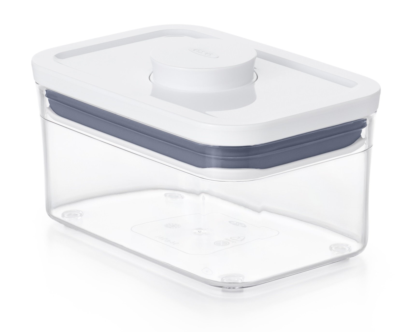 OXO Plastic Airtight Pop Containers Rectangle 3 Piece Set with Scoop