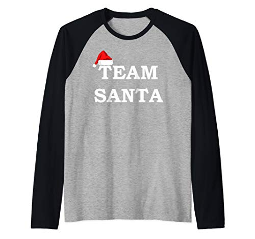TEAM SANTA CHRISTMAS MORNING STOCKING STUFFER Raglan Baseball Tee