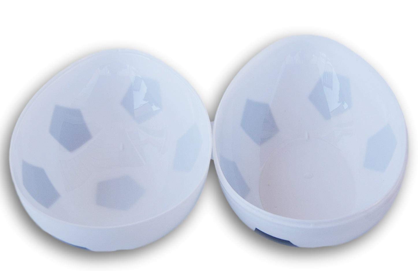 Easter Essentials Snap Closed Sports Ball Egg Shaped Container - 7.75 Inches Long (Soccer)