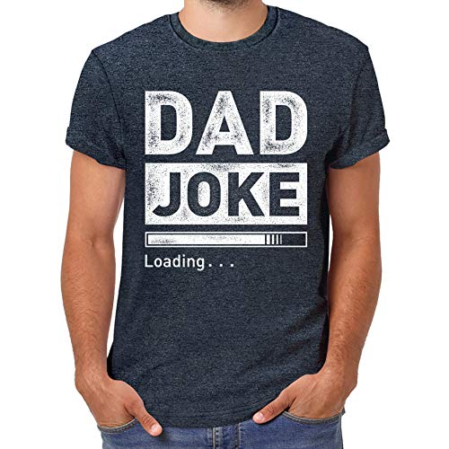dad Joke Loading Shirt Funny t Shirts for Men Best dad Gifts from Daughter Tshirt (Charcoal Black, Medium)