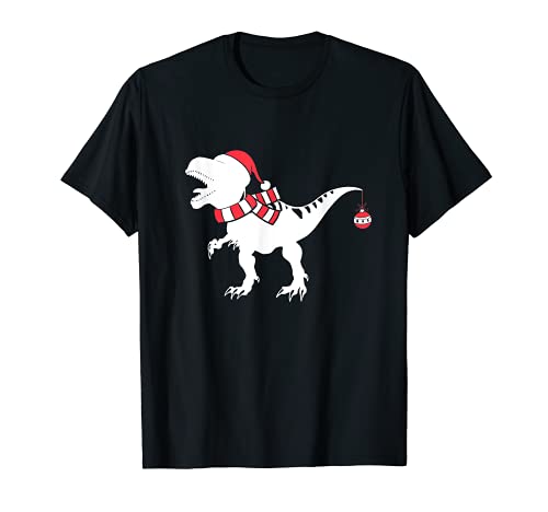 Christmas T-Rex Dinosaur Funny Stocking Stuffer T-Shirt