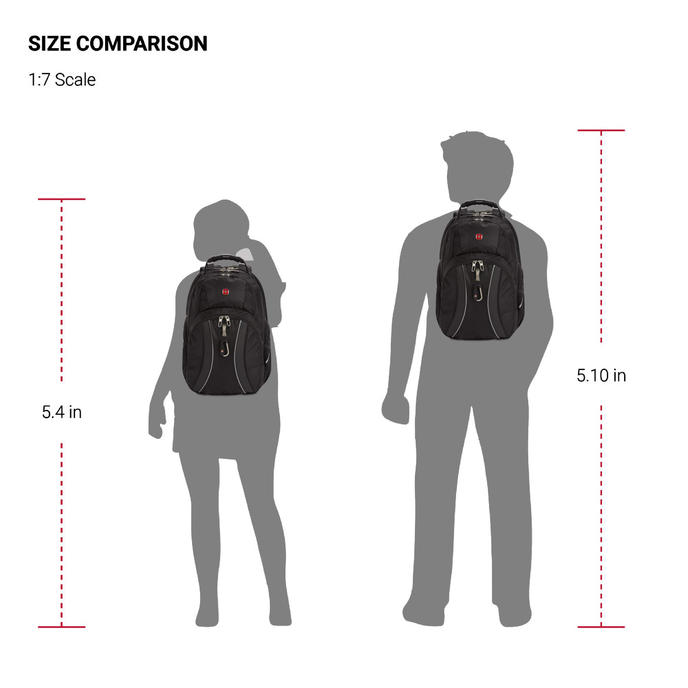Swiss Gear SA1923 Black TSA Friendly ScanSmart Laptop Backpack - Fits Most 15 Inch Laptops and Tablets