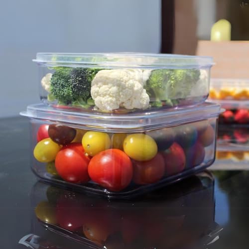 3 Set, Lustroware Micro Clear 13oz Food Storage Containers, BPA Free, Dishwasher Safe, Made in Japan