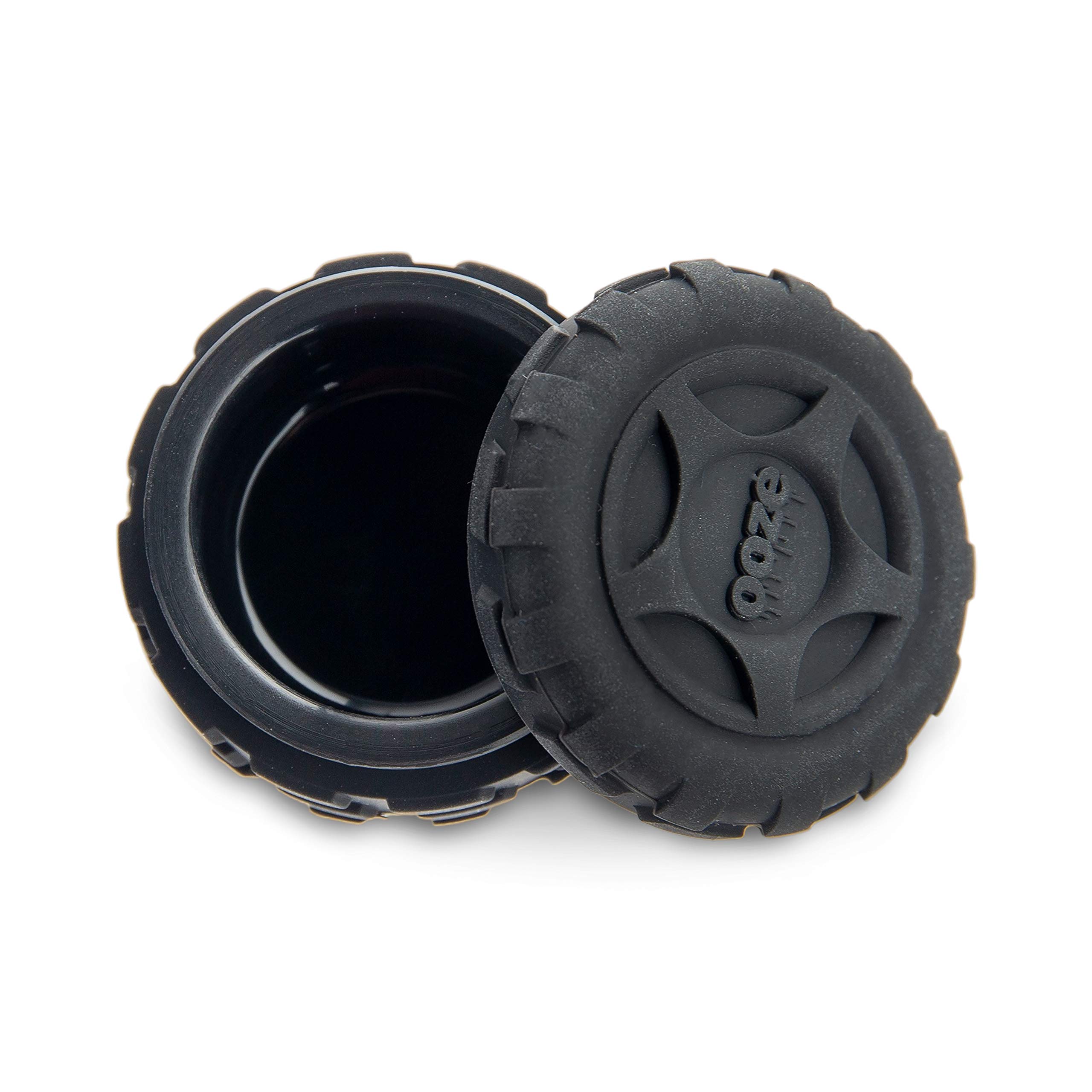 Ooze Silicone Round Non-Stick Jar - 8ml, Black, Single Pack - Dishwasher & Microwave Safe, Airtight, Non-Stick, Concentrates, Dabbing