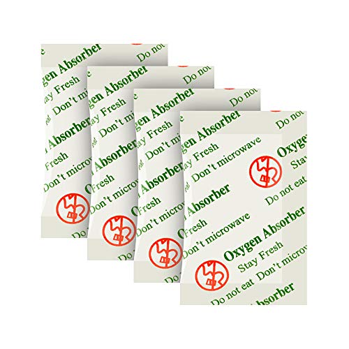 VacYaYa 20CC(300-Pack) Food Grade Oxygen Absorbers Packets for Home Made Jerky and Long Term Food Storage, Stored in Vacuum Bag and 3 Times Oxygen Absorption Capacity