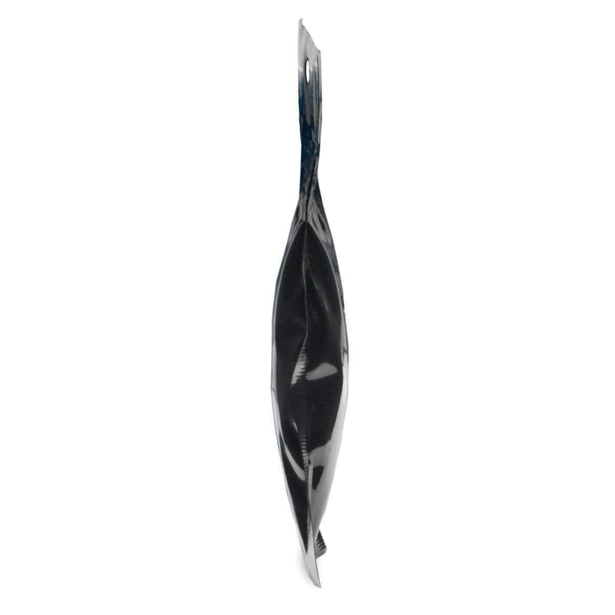 PouchWorth 50 Pack Glossy Black Mylar Nylon 4 Mil 3.5" × 4.5" Stand Up Food Pouch Zip Lock Smell Proof Bags