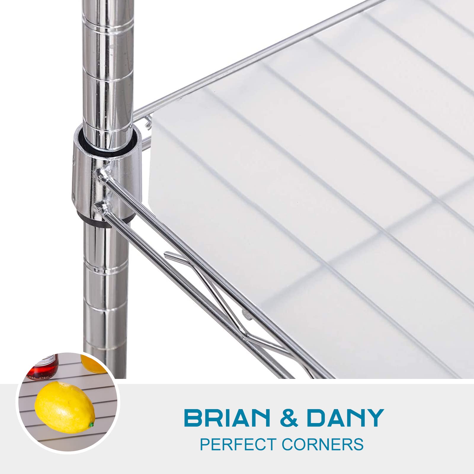 BRIAN & DANY Wire Shelf Liner 18" X 24", Heavy Duty Shelf Liners for Wire Shelving, Waterproof Protector Mats, Set of 5, Transparent