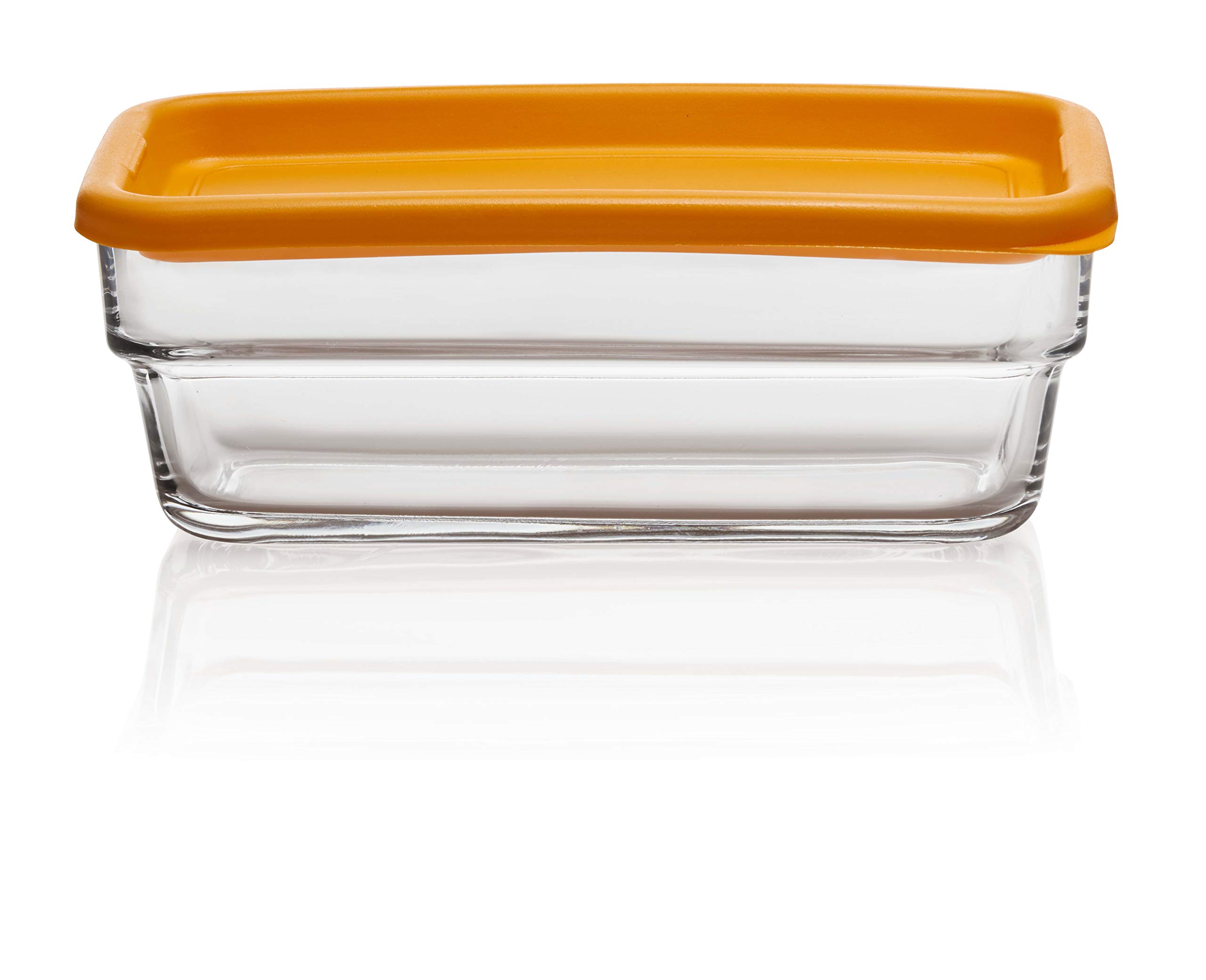 Libbey Stack It Medium Glass Storage Containers with Lids, Set of 4