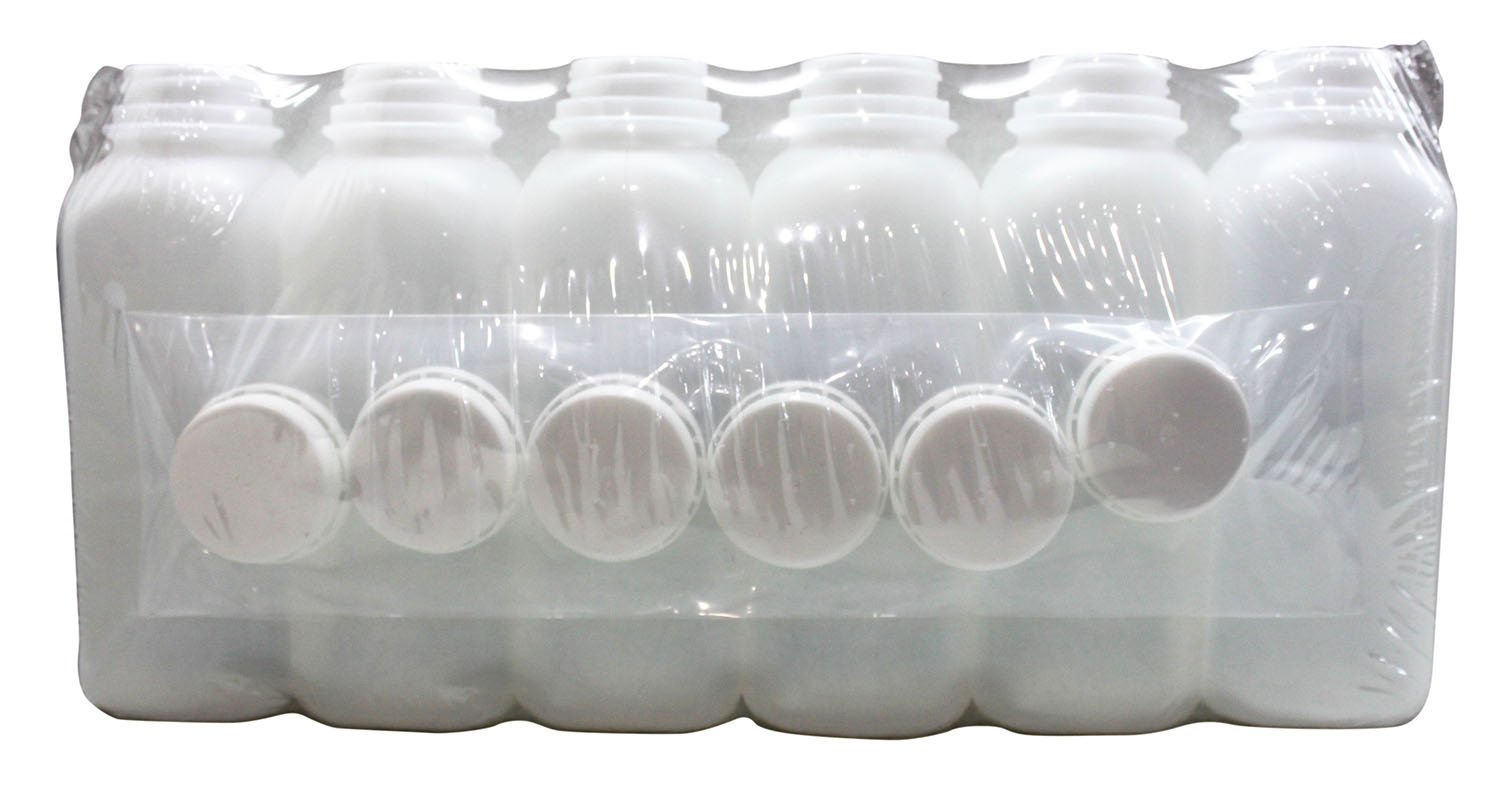 Pinnacle Mercantile Empty Plastic Smoothie Juice Bottles 16 ounce Set 6 Tamper Evident Caps