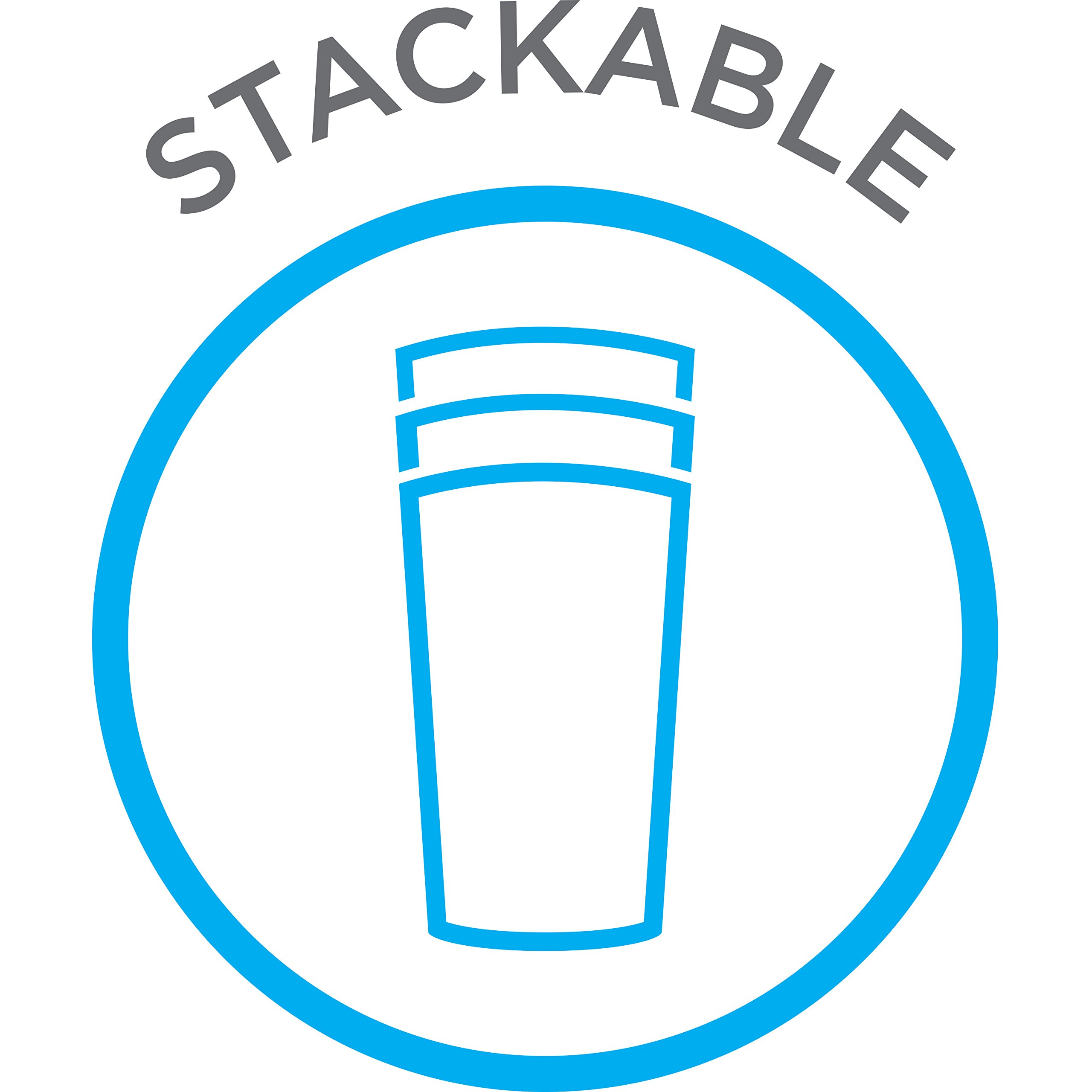 Libbey Stack It Medium Glass Storage Containers with Lids, Set of 4