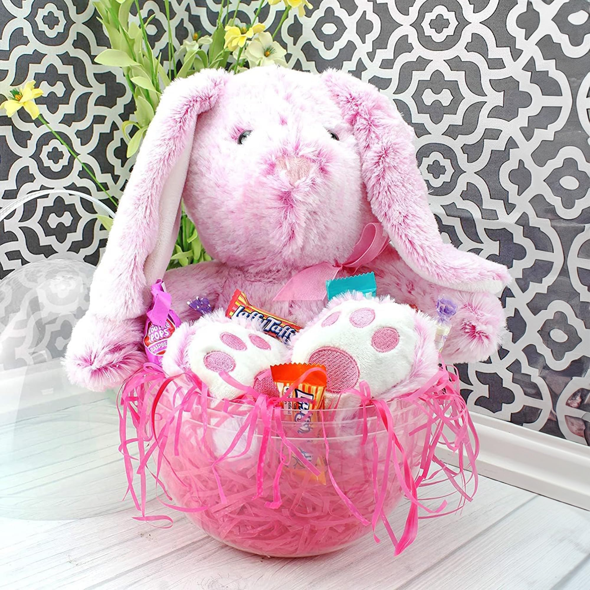 Cornucopia Brands Jumbo Plastic Easter Eggs (4-Pack, 10-Inch); Giant Clear Egg-Shaped Buckets w/Handles