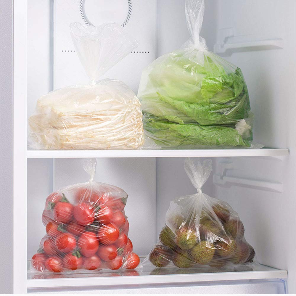 Plastic Produce Bag Roll 16 X 20 inch , Vegetable Food Bread and Grocery Clear Bag, 350 Bags/Roll (1)