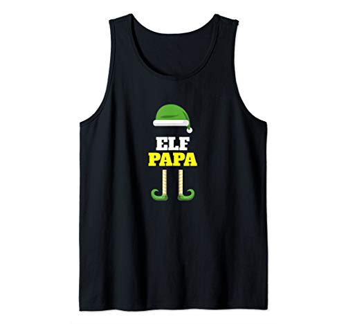 Elf Papa | Dad Grandpa Stocking Stuffer | Christmas Elf Tank Top