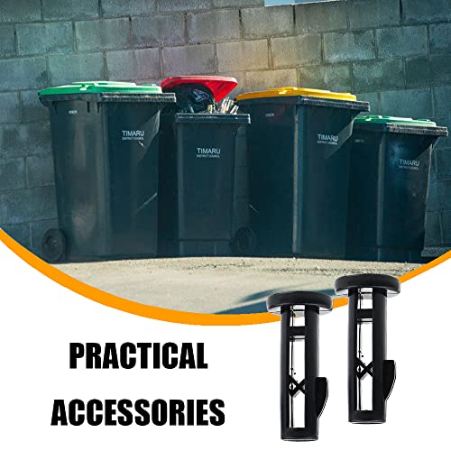 Trash Can Latch,6 Pcs Rash Can Latch 62mmx16mm Black Plastic Fit for 240L Household and Commercial Wheelie Trash Bins