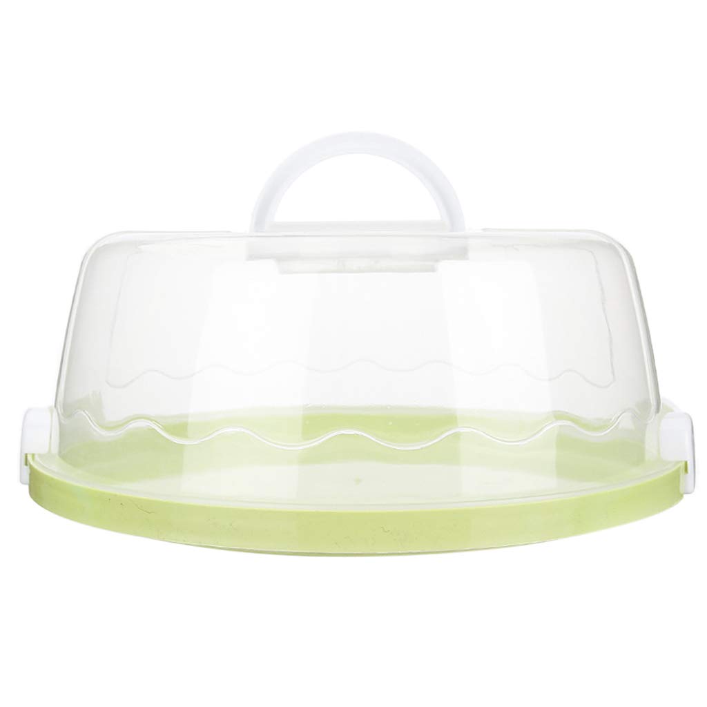 HELYZQ Sealing Carrier Portable Plastic Round Cake Box Cupcake Dessert Container Case Sealing Handheld
