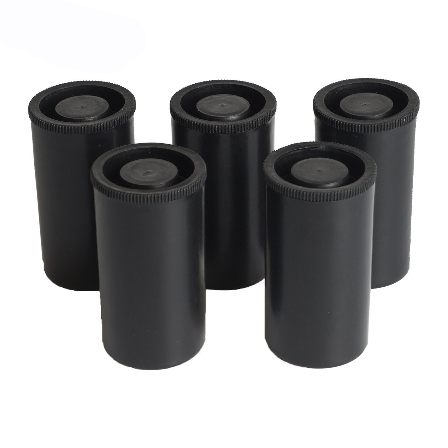 CTKcom 35MM Film Canisters(24 Pack)- Tight Sealing Lids on All Canisters for Travel or Small Storage and Geocaching,24 Pack(Black)