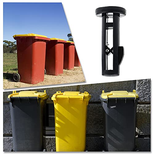 Trash Can Latch,6 Pcs Rash Can Latch 62mmx16mm Black Plastic Fit for 240L Household and Commercial Wheelie Trash Bins