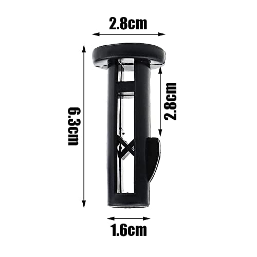 Trash Can Latch,6 Pcs Rash Can Latch 62mmx16mm Black Plastic Fit for 240L Household and Commercial Wheelie Trash Bins