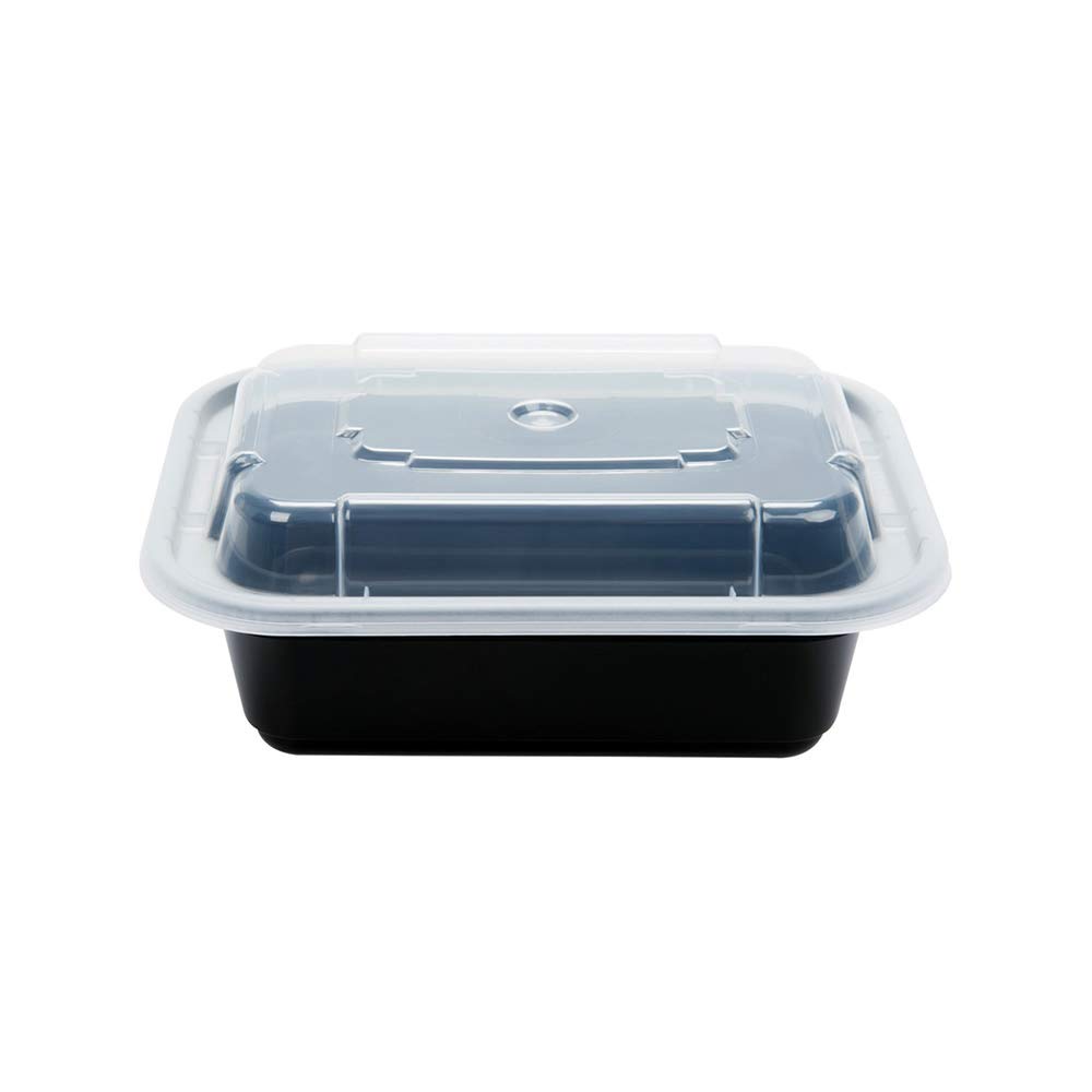 Newspring Pactiv [20 Sets] Meal Prep Containers with Lids, Food Storage, Take Out, Lunch Box, Portion Control, Microwave/Dishwasher/Freezer Safe, BPA Free, Factory Sealed, Made in USA (12 OZ - Small)