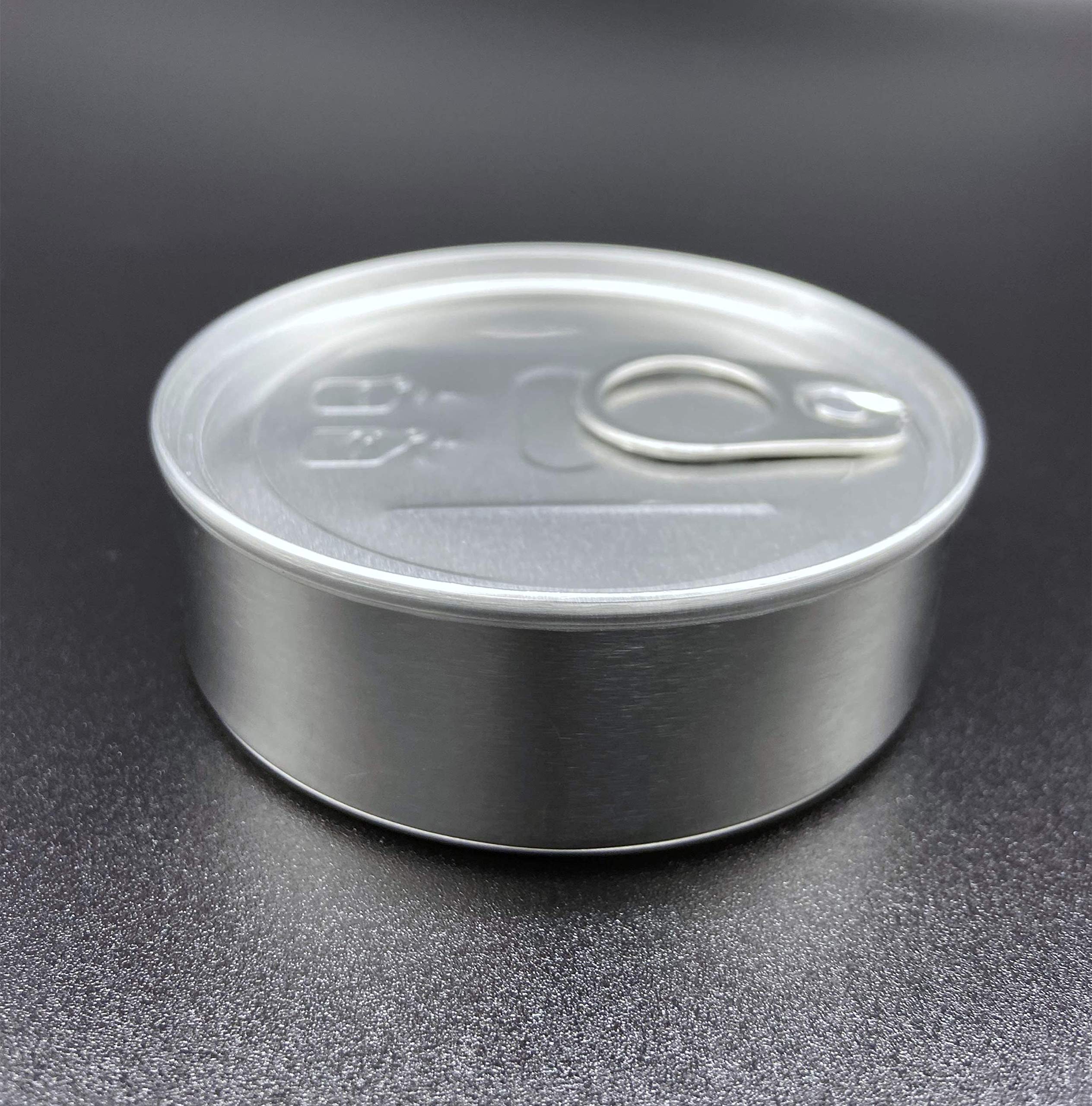 YEEPON 40sets Cali Self-seal Tin Can with Lid - Tuna Can Hoop Ring - NO TOOLS NEEDED + 48Pieces can Labels【100ml/3.5 (40sets) (3.5, 40)