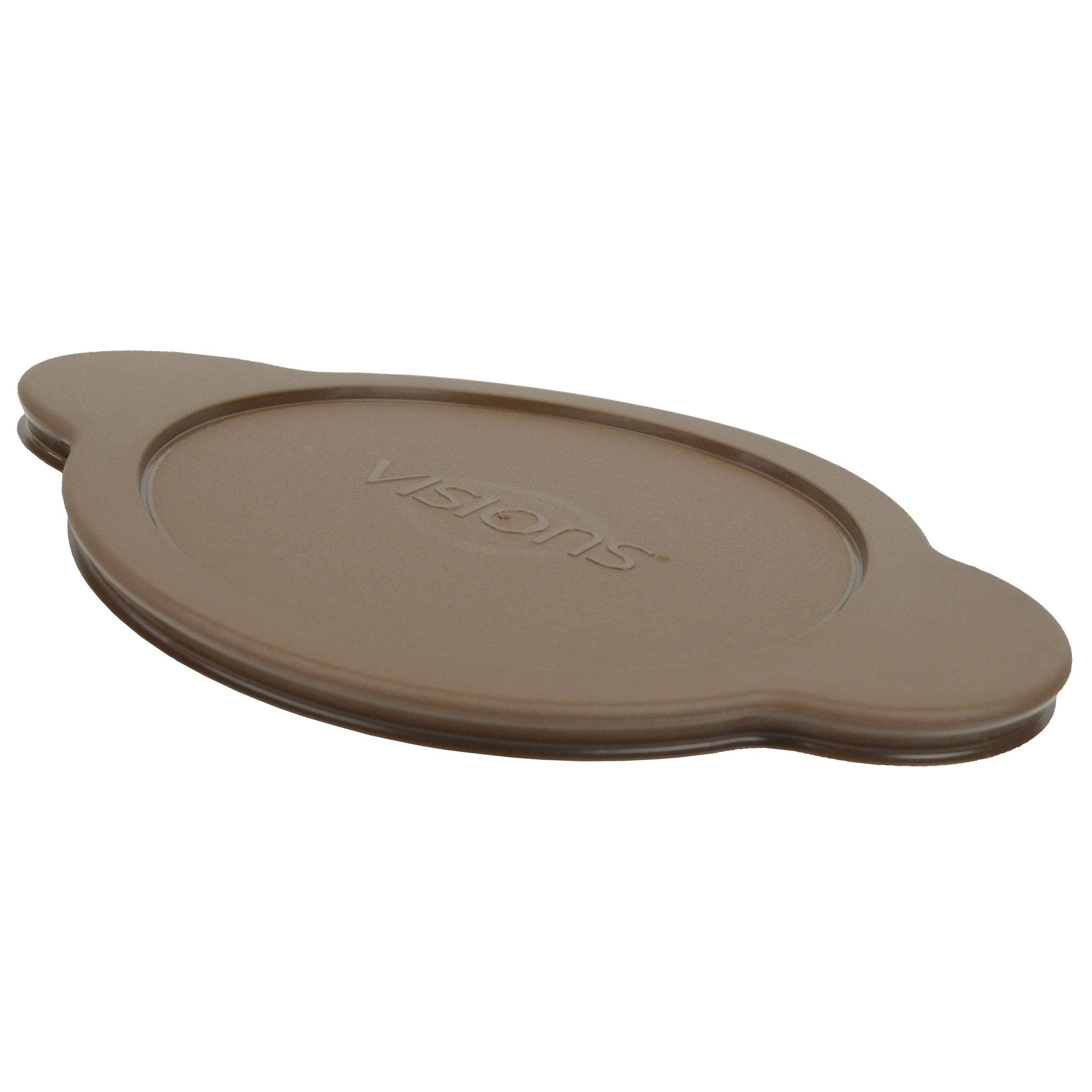 Visions CM8-PC Brown Plastic Lid for Glass Dish (Glass Dish Sold Separately)