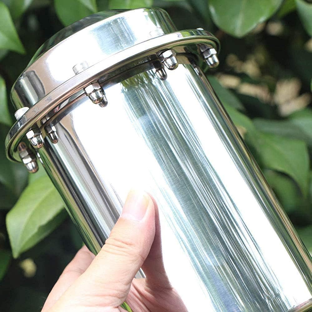 RISEDC Time Capsule Container Waterproof Stainless Steel Lock Future Graduation Gift Storage Goods 20cm/7.9inch