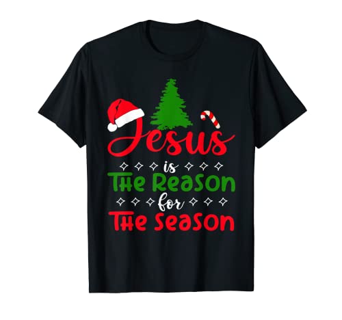 Christian Jesus The Reason Christmas Stocking Stuffer T-Shirt